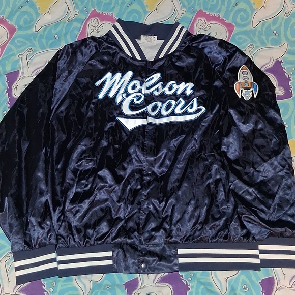 Vintage | Jackets & Coats | Molson Coors Promotional Beer Satin Jacket ...